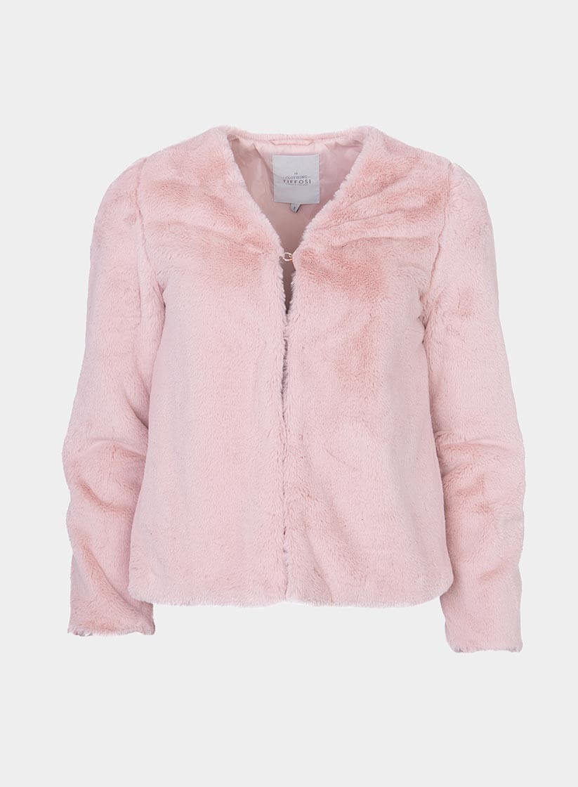 Casaco de pelo rosa - Tiffosi | Jutina | Compre Online