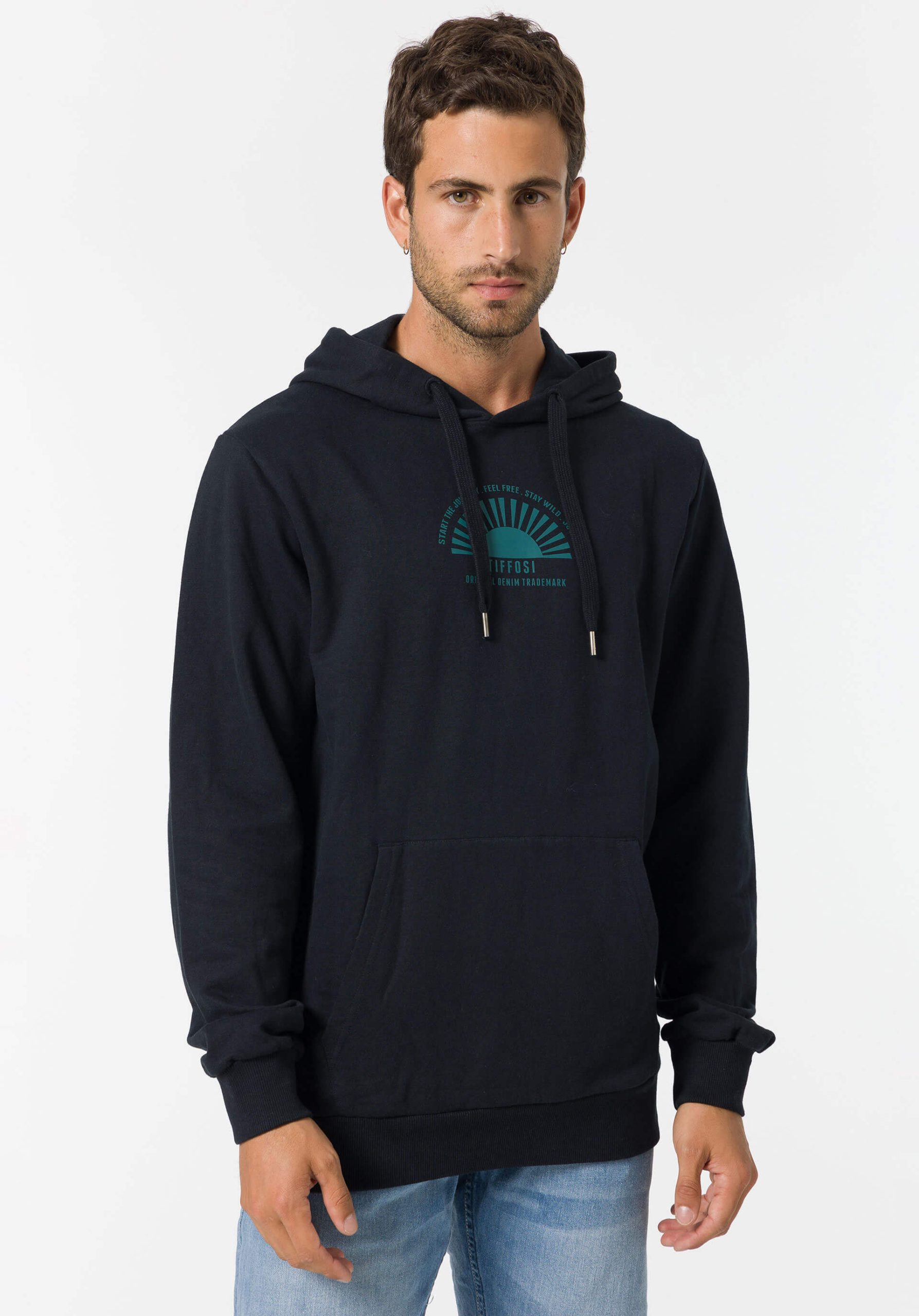 Hoodie azul marino - Tiffosi | Jutina | Compre Online